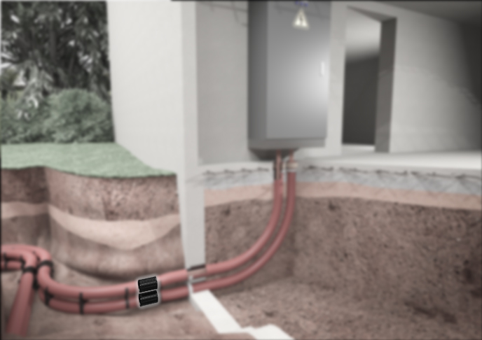 Evopipes applications - Building electrical connection