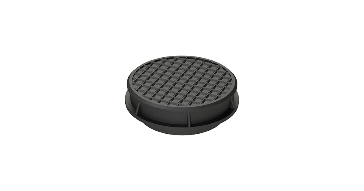 Cover DN 400, A15 Polymer cover with DN/OD 315 mm telescopic pipe