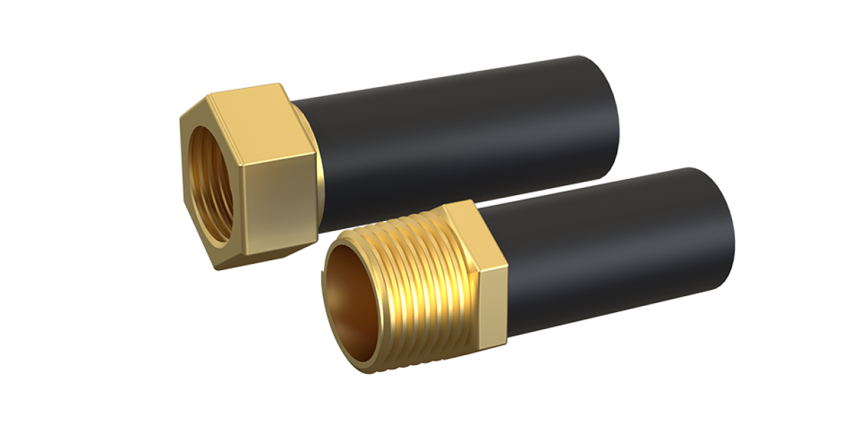 Brass/PE transition insert Electrofusion fitting