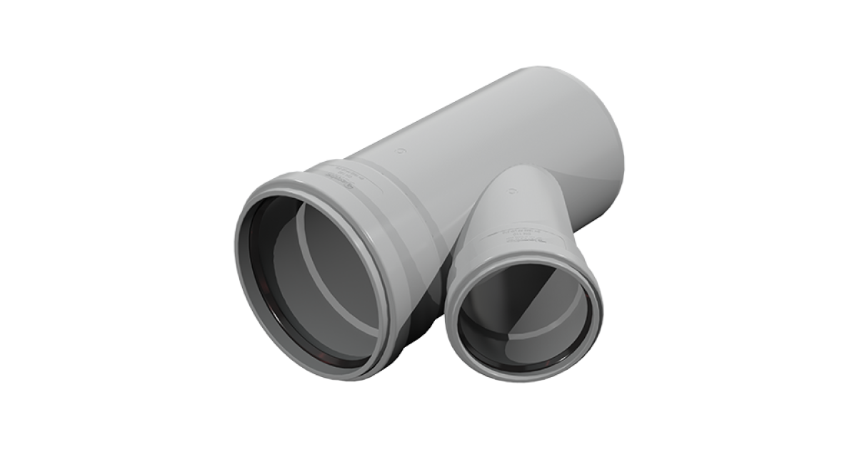 Reduction T-piece 45° (PP) For smooth-wall pipes