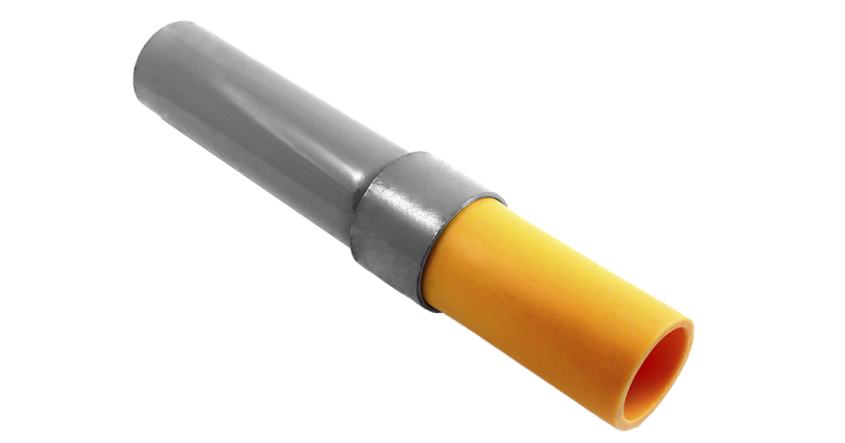 Steel/PE transition for gas Electrofusion fitting PE100-RC