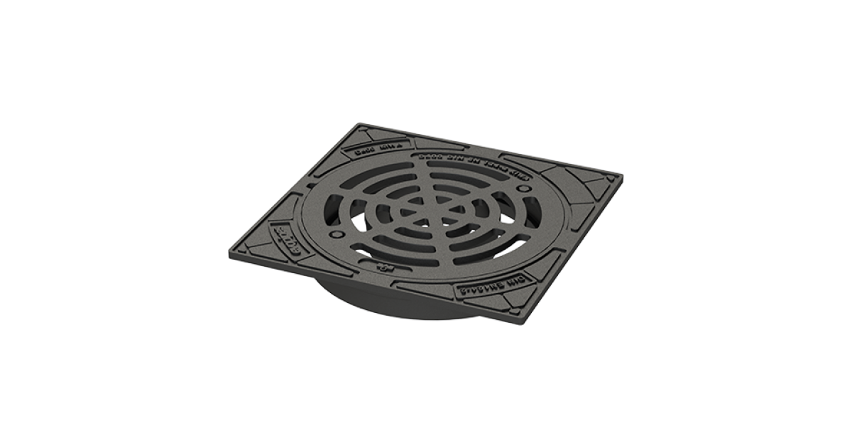 EVOTOP (reste) 385x385, D400 Kantains rāmis un apaļa reste ar DN/OD 315 ...