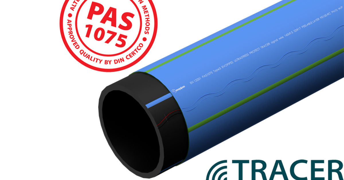 ULTRASTRESS PROTECT TRACER PE100-RC type potable water pipes with ...