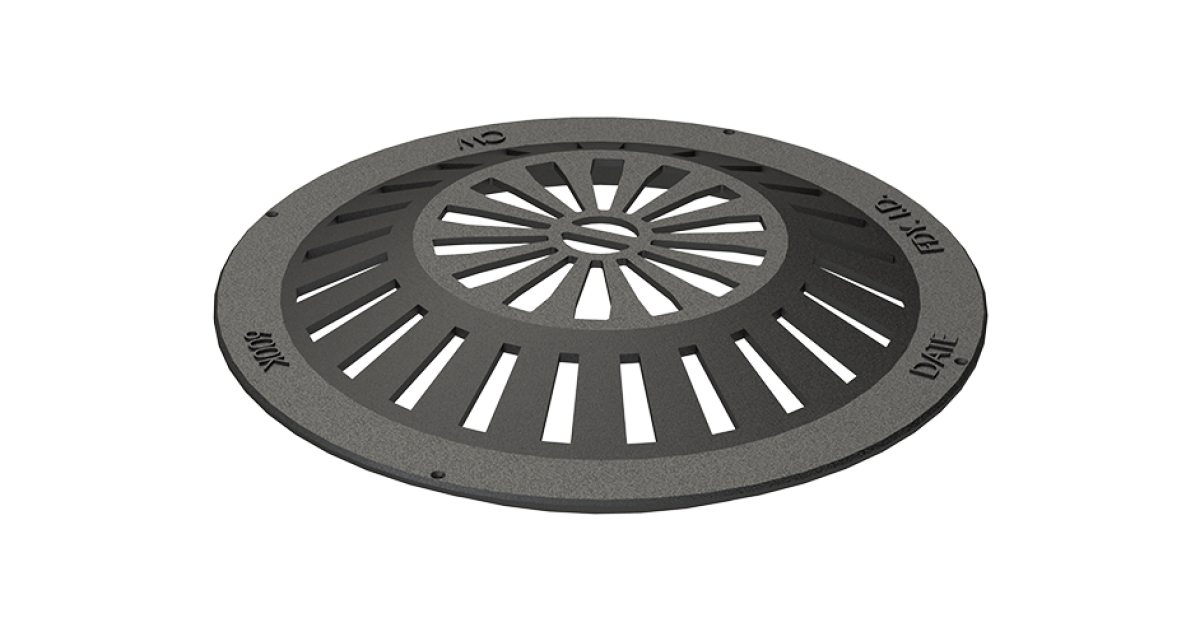 Dome grate for DN/ID 600 gully, A15 Cast iron dome grate DN600 with DN ...