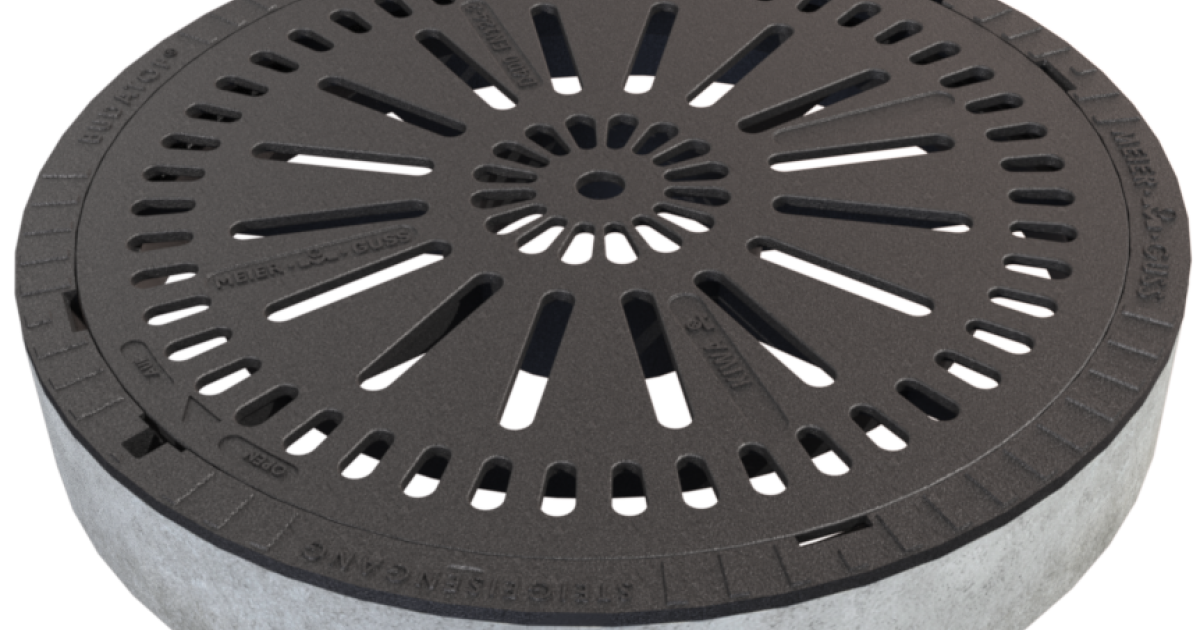 BUDATOP (grate) DN800/976, D400 Stationary type round frame and grate