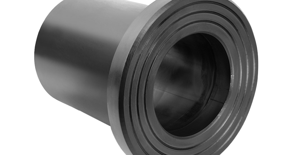 Flange with stub end Butt-fusion fitting PE100-RC