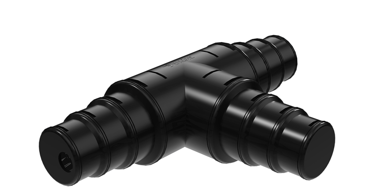 Universal T-piece 90° EVODRAIN FLEX and HARD HDPE R2 accessories