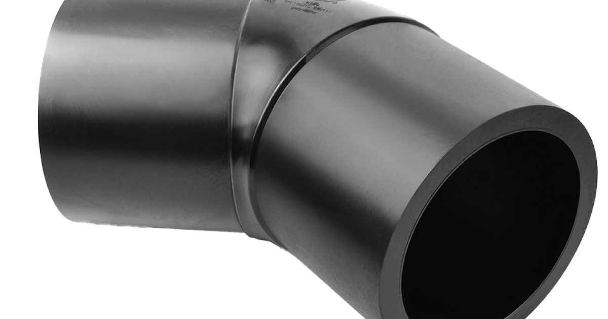 Spigot elbow 45° Butt-fusion fitting PE100-RC