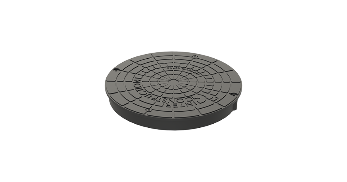 Cover DN400, A15 Round polypropylene (PP) cover