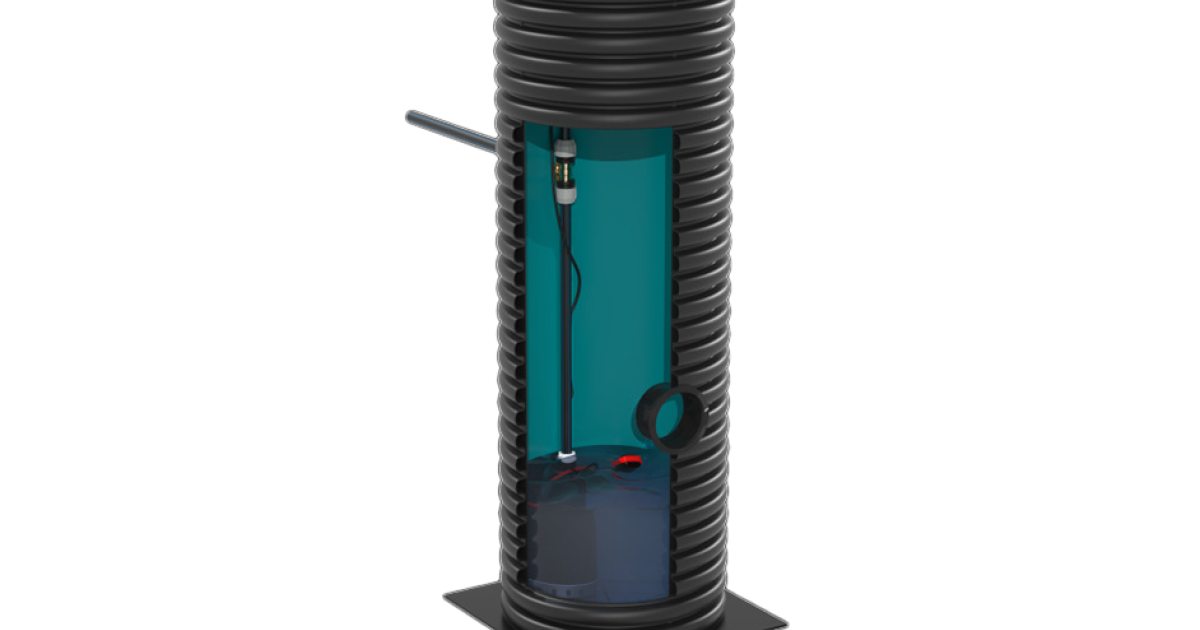 ID 600 chamber with pump Drainage chamber with pump for private houses