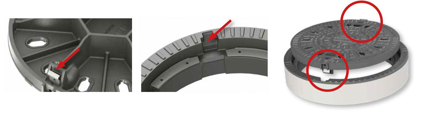BUDATOP DN700, D400 Self-leveling round cover