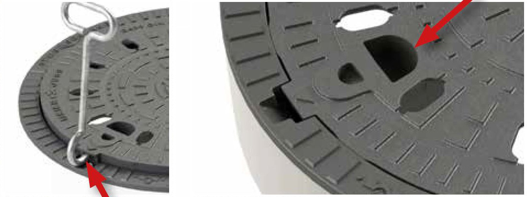 BUDATOP DN700, D400 Self-leveling round cover