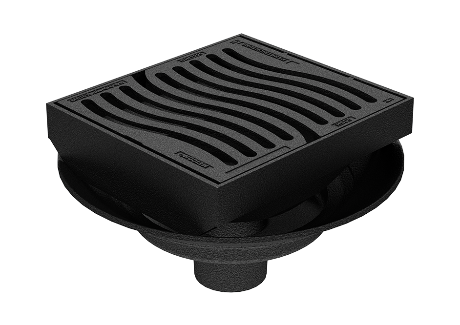 MEICON-N HSD 5 with vertical outlet Stationary-type grille 510x560 with ...