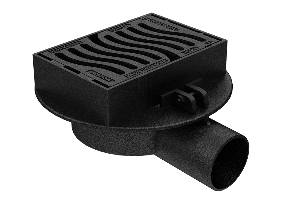 MEICON-N HSD 2 with side outlet Stationary-type grille 300x450 with ...