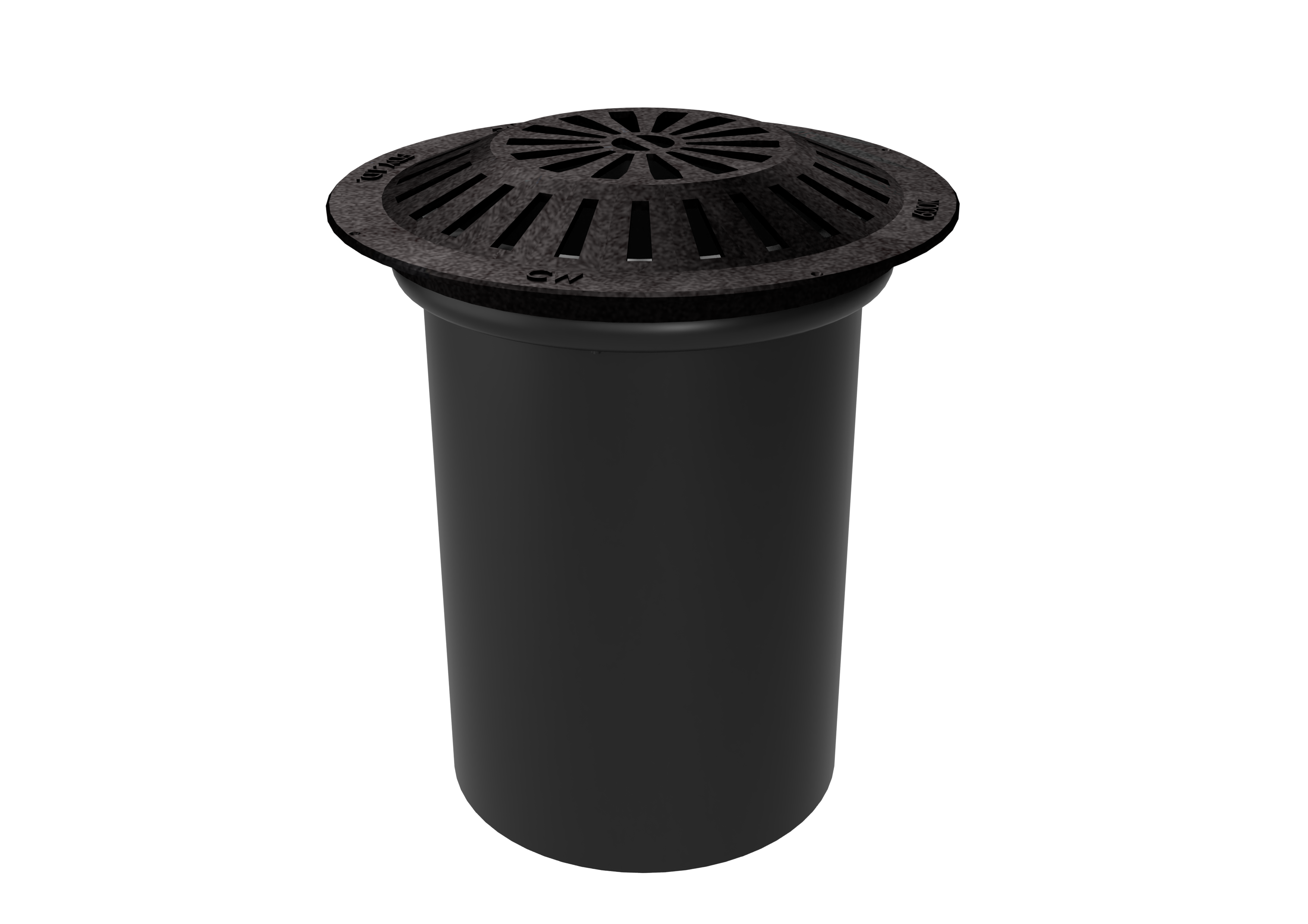 Drainage gullies CRS 600.500 With telescopic pipe and dome grate cover