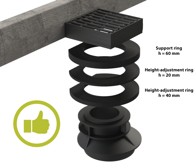 TX/4052/10A/R Height adjustment ring