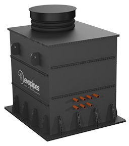 Hermetic cable chamber Suitable for cable connection and equipment ...