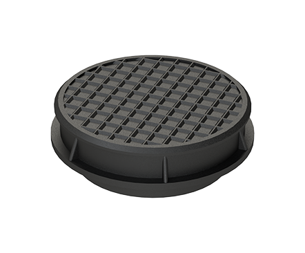 Cover DN 400, A15 Polymer cover with DN/OD 315 mm telescopic pipe
