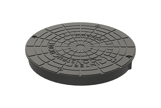 Cover DN400, A15 Round polypropylene (PP) cover